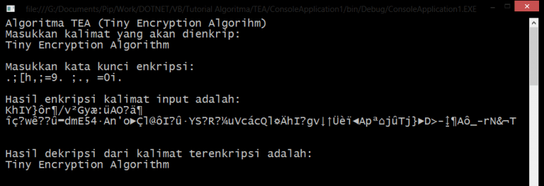 Algoritma TEA (Tiny Encryption Algorithm) - Pip Tools